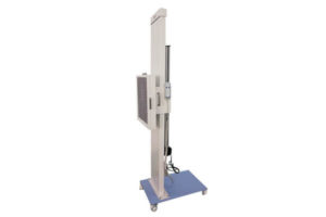 Bucky vertical stand is equipped with digital radiology X-ray machine